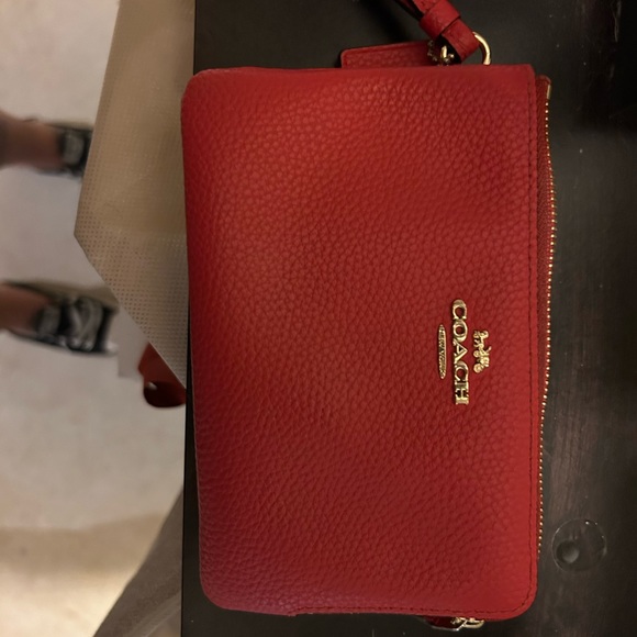Coach | Bags | Red Coach Wrislet | Poshmark